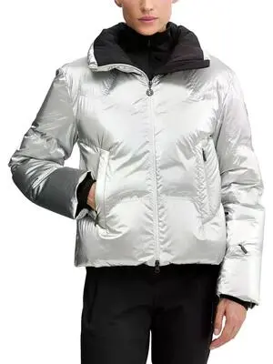 SPORTALM Metallic-effect Padded Jacket - Silver