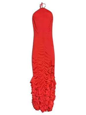 ESTER MANAS Samantha Ruched Maxi Dress - Red