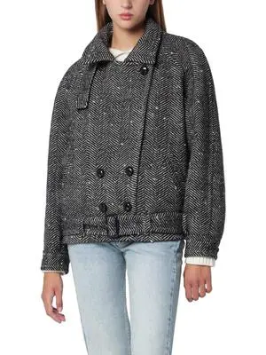 Isabel Marant Étoile Wool Jacket With Herringbone Pattern - Multicolor