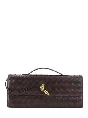 BOTTEGA VENETA Andiamo Top Handle Intrecciato Nappa Long Clutch Bag