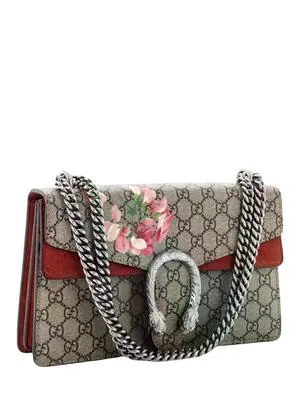 Gucci Dionysus Bag Blooms Print Gg Coated Canvas Small Shoulder Bag - Brown