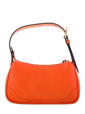 Gucci Aphrodite Leather Mini Shoulder Bag - Orange