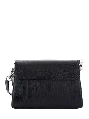 Givenchy Gv3 Flap Bag Leather Small Shoulder Bag - Black