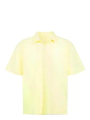 Issey Miyake August Plissé Short-sleeve Shirt - Yellow