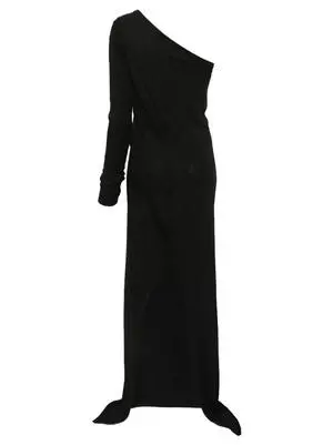 Rick Owens One-shoulder Floor-length Maxi Dress - Black
