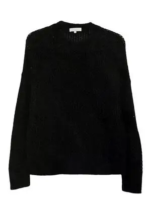 Antonelli Firenze Brembana Open-knit Crew-neck Sweater - Black