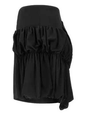 Comme Des Garçons Asymmetrical Draped Skirt - Black