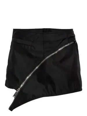 Dsquared2 Asymmetrical Zip-detail Mini Skirt - Black