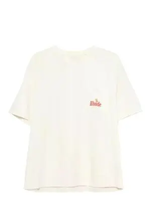 Rhude American Spirit Logo-print Pocket T-shirt - Neutrals