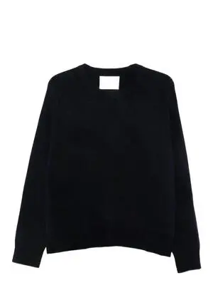 SOFT GOAT Ribbed-trim Raglan-sleeve Sweater