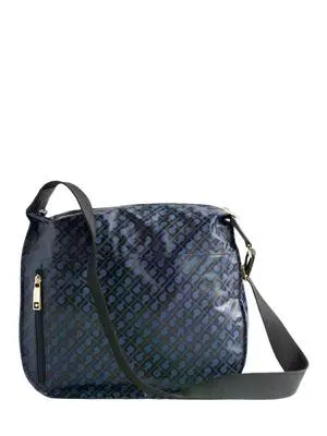 GHERARDINI Monogram-print Cross Body Bag - Black