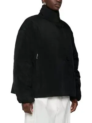Studio Nicholson High-neck Button-up Jacket - Black