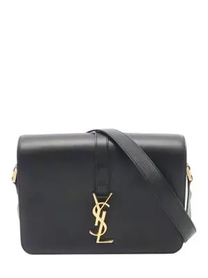 SAINT LAURENT 2000s Universite Leather Shoulder Bag