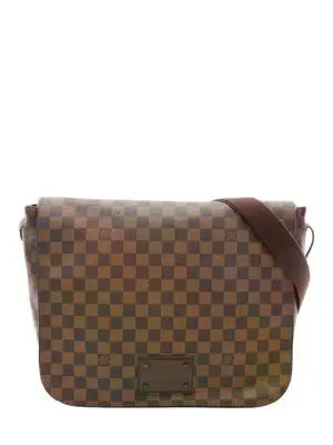 LOUIS VUITTON 2009 Gm Brooklyn Damier Ebene Shoulder Bag - Brown