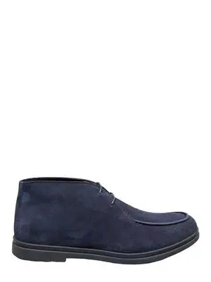 POCHE PARIS Cipele Lace-up Suede Boots - Blue