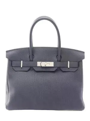 Hermès 2021 Birkin 30 Togo Tote Bag - Blue