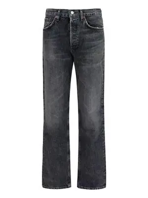 AGOLDE Lana Sequel Straight-leg Jeans - Black