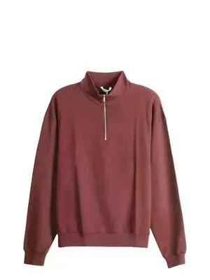 Auralee Half-zip Sweatshirt - Brown