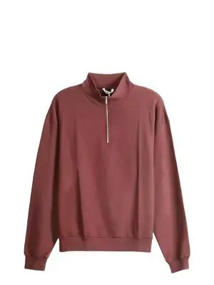 Auralee Half-zip Sweatshirt - Brown