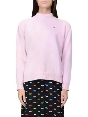 Fiorucci Logo-patch Merino Wool Sweater - Pink