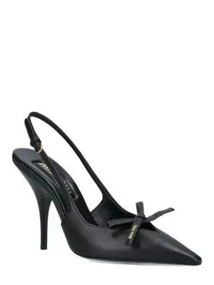 MIU MIU Bow-detail Slingback Pumps