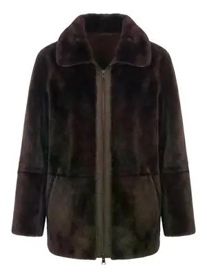BIGARDINI Zalina Reversible Shearling Jacket - Brown