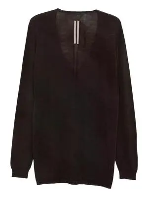Rick Owens V-neck Sweater - Brown