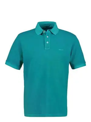 Gant Logo-embroidered Polo Shirt - Blue
