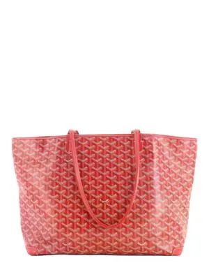 Goyard Artois Tote Coated Canvas Mm Shoulder Bag - Red