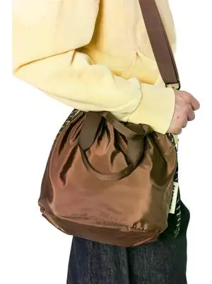 AY STUDIOS Drawstring-fastening Tote Bag - Brown