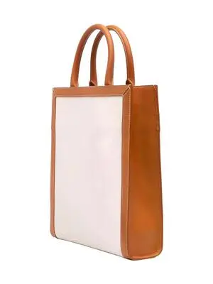 Celine 2018-2026 Small Canvas Vertical Cabas Satchel - Brown
