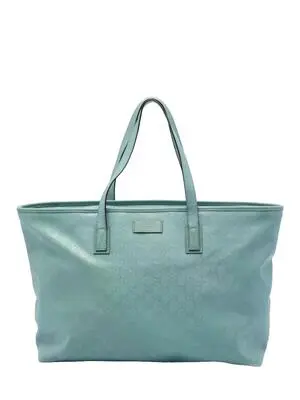 Gucci 2016-2026 Large Gg Imprime Tote Bag - Blue