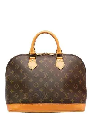 LOUIS VUITTON 2001 Monogram Alma Pm Handbag - Brown