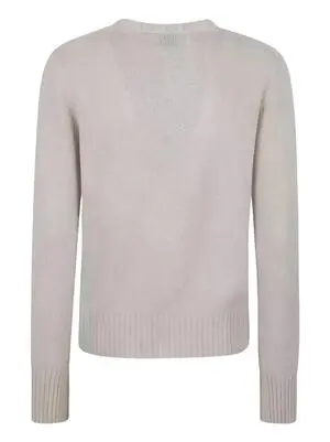 ALLUDE Crew-neck Cashmere Sweater - Neutrals