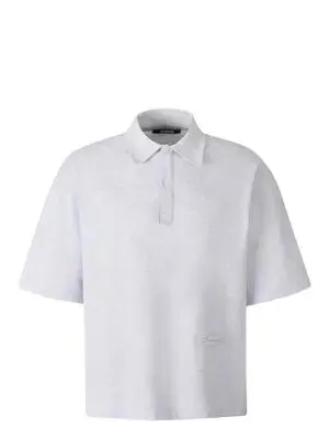 Jacquemus Logo-patch Polo Shirt - Grey