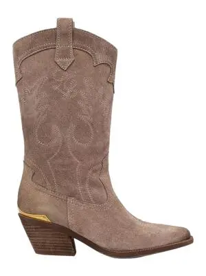 Liu Jo Suede Cowboy Boots - Brown