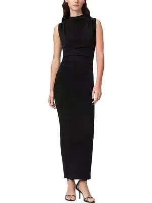 ALLSAINTS Katarina Ruched Sleeveless Maxi-dress - Black