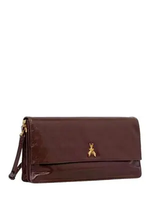 Patrizia Pepe Fly-plaque Shoulder Bag - Brown