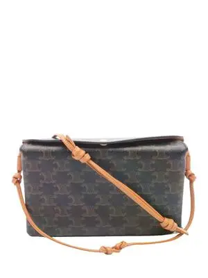 CELINE Trio Triomphe-canvas Cross Body Bag