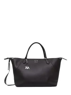 Armani Exchange Logo-print Detachable-strap Tote Bag - Brown