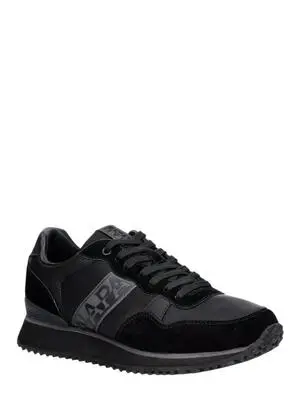 NAPAPIJRI Cosmos Logo-tape Panelled Sneakers - Black