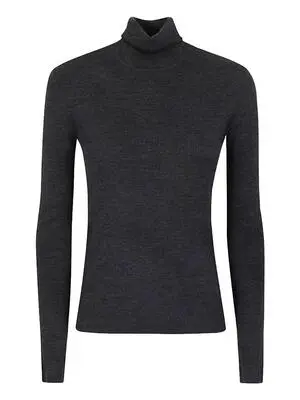 P.a.r.o.s.h Ribbed-knit Roll-neck Sweater - Grey