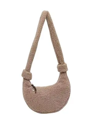 MOS MOSH Mmcia Fleece-texture Shoulder Bag - Neutrals