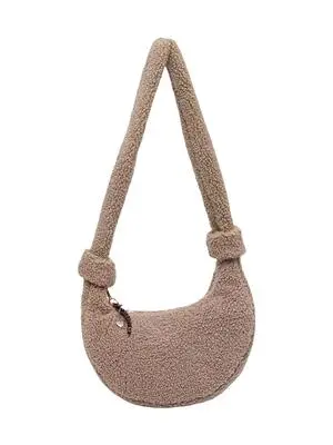 MOS MOSH Mmcia Fleece-texture Shoulder Bag - Neutrals
