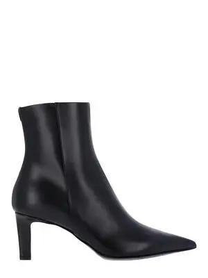 JIMMY CHOO Frankie Leather Ankle Boots - Black