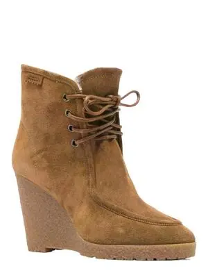 ISABEL MARANT ÉTOILE Cylia Lace-up Wedge Ankle Boots