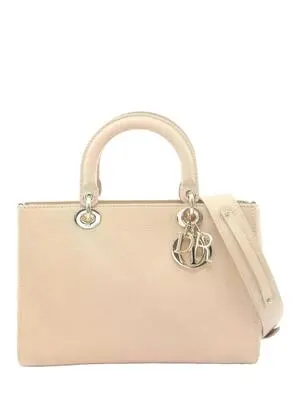 Dior 2010s Medium Lady D-sire Tote Bag - Neutrals