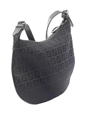 Fendi 2010s Oyster Shoulder Bag - Black