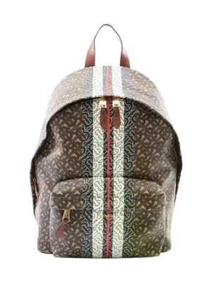 Burberry 2010s Tb Monogram Backpack - Brown