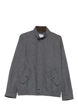 Drole De Monsieur Houndstooth-patterned Jacket - Blue
